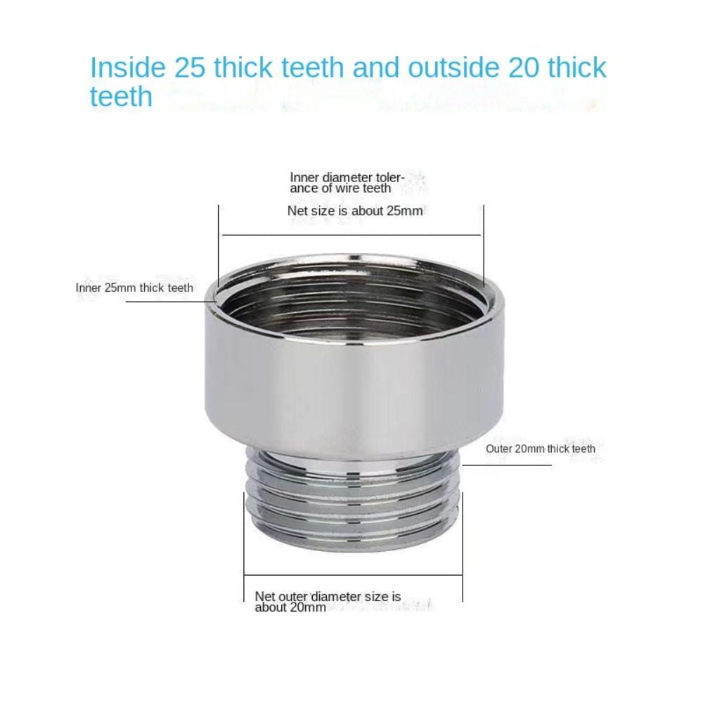 External Wire Female-Male Faucet Adapter Set Copper Connector Plumbing ...