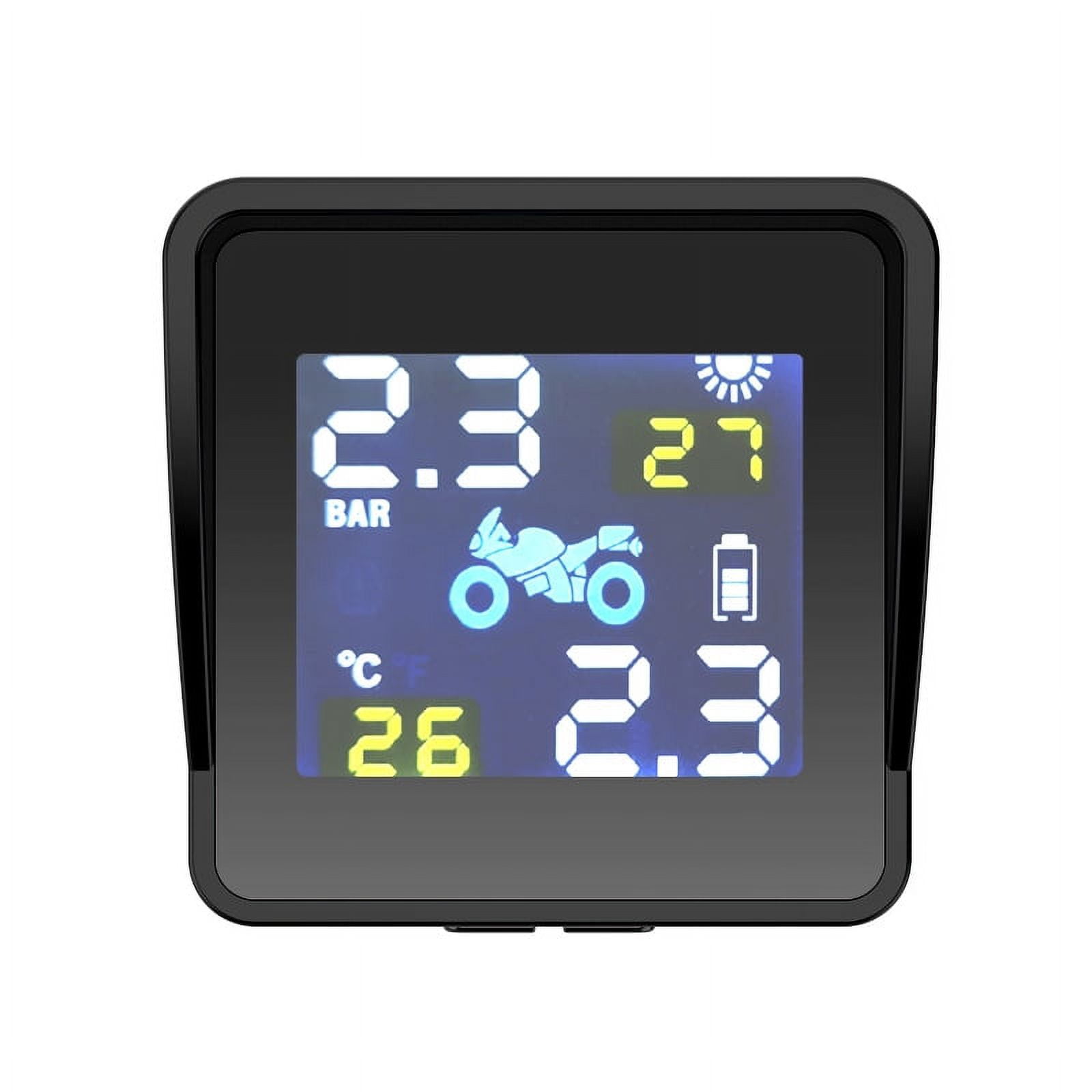 External two-wheeled motorcycle wireless tire pressure monitoring ...