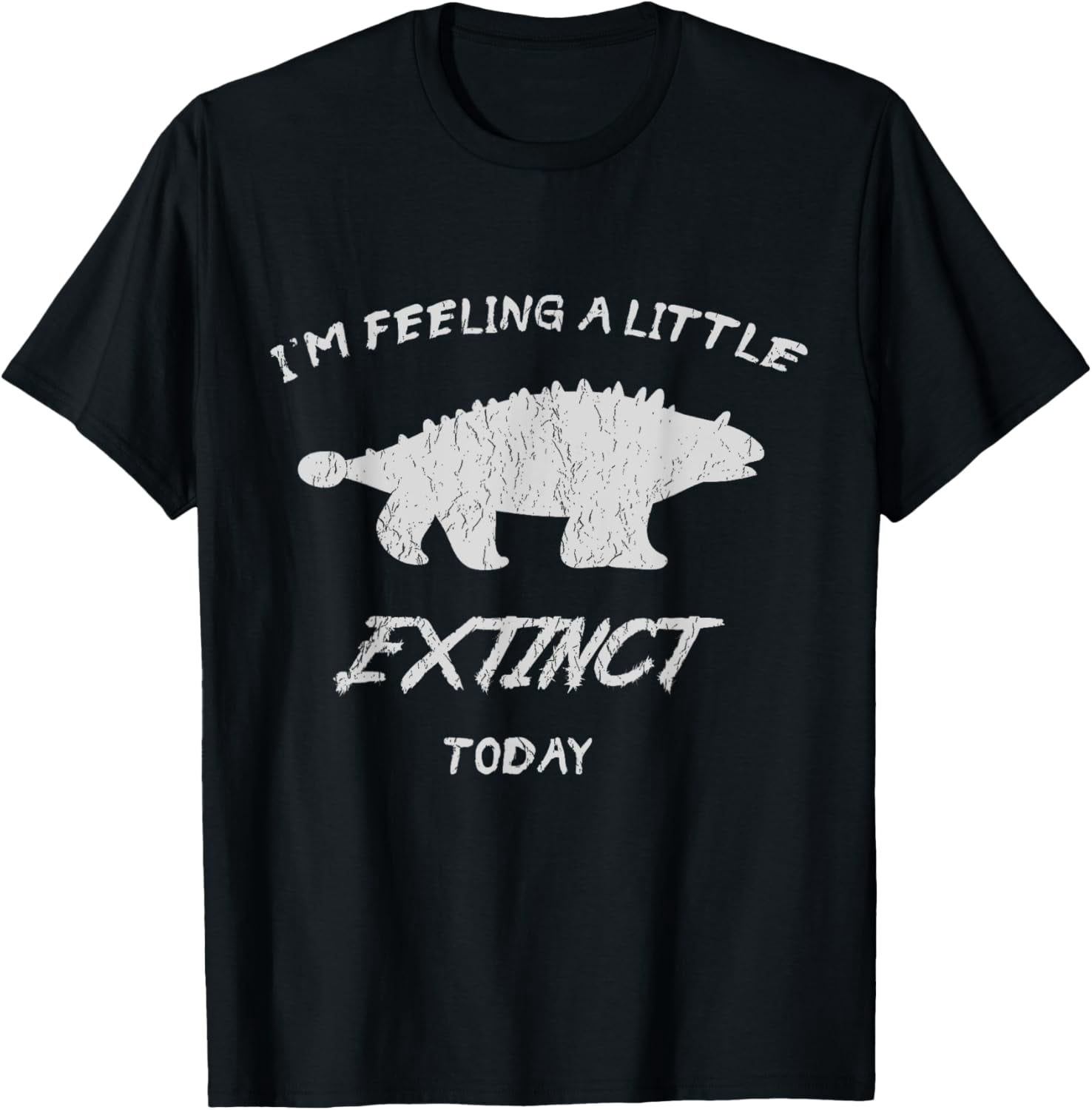 Extinct Animals Dinosaur T-Shirt Ankylosaurus Funny Tee - Walmart.com