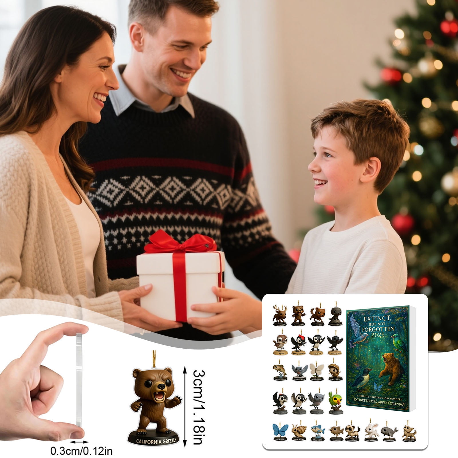 Extinct Species Advent Calendar 2025: 24-Day Christmas Countdown with ...