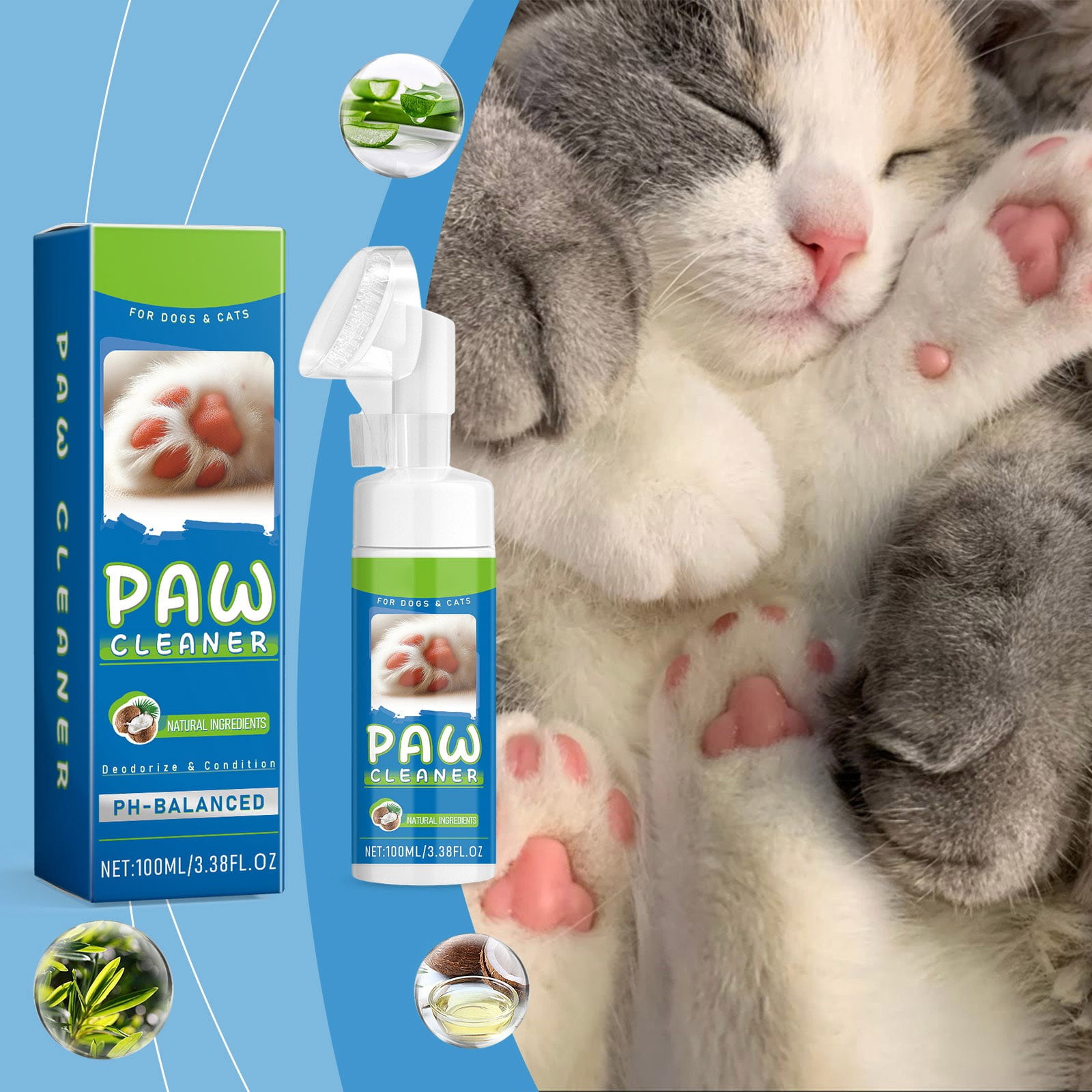Extra 30% Off Selected Items, Foam Dog Paw Cleaner, Pet Foot Repair, No ...