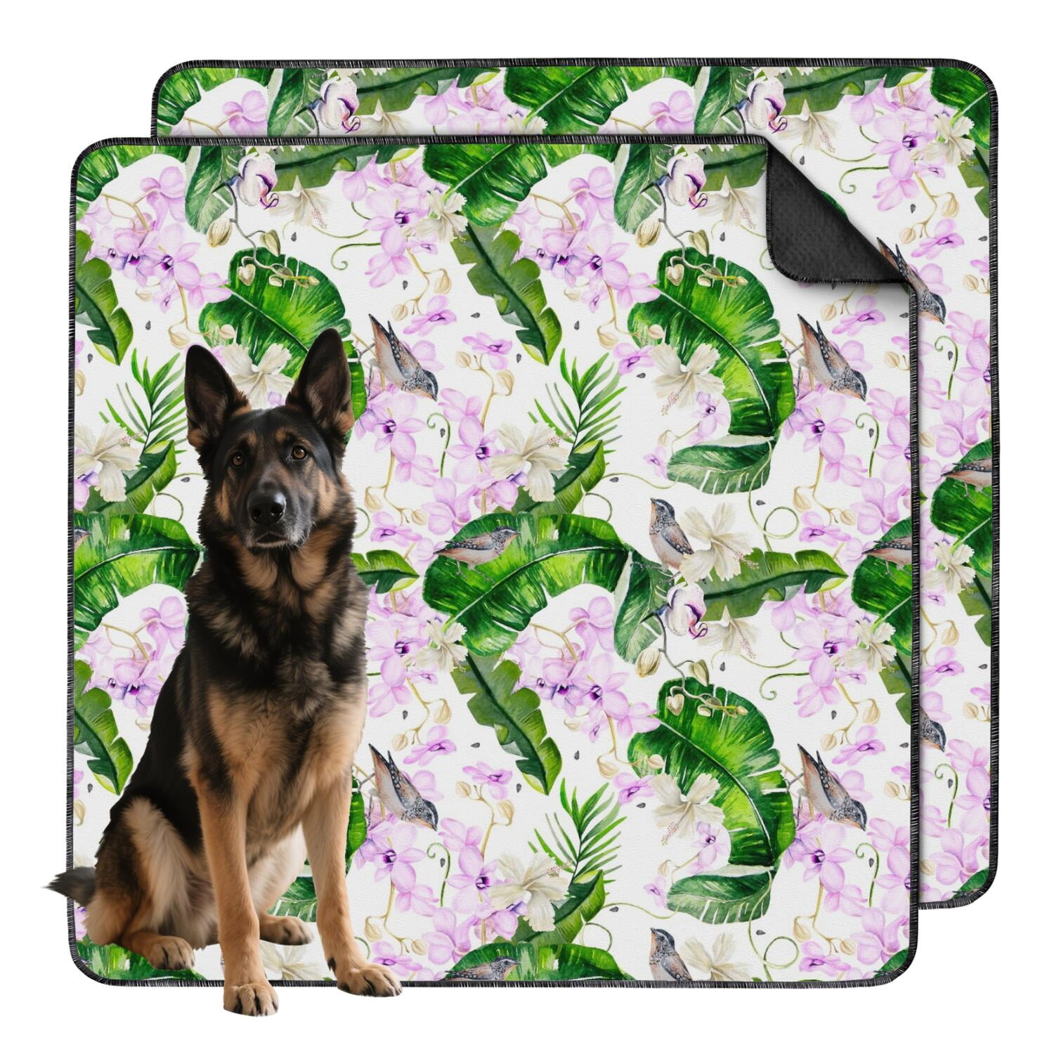 Extra Absorbent Reusable Potty Pads for Dogs, Features a Vibrant Jungle ...