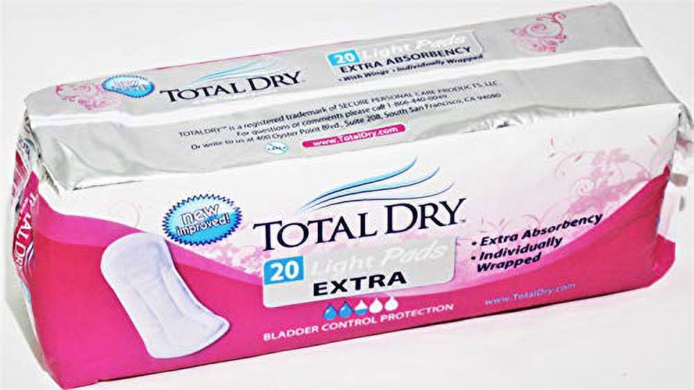 Extra Bladder Control Protection Pads. 20 Per Package - Walmart.com