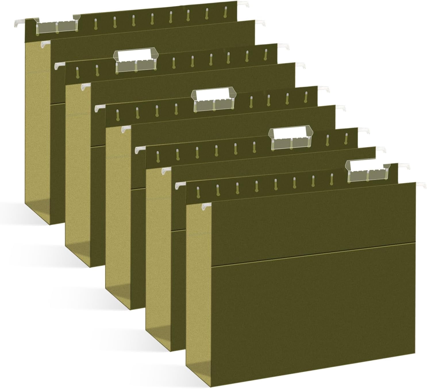 Extra Capacity File Folders, 30 Letter Size Reinforced Folders with 2 ...