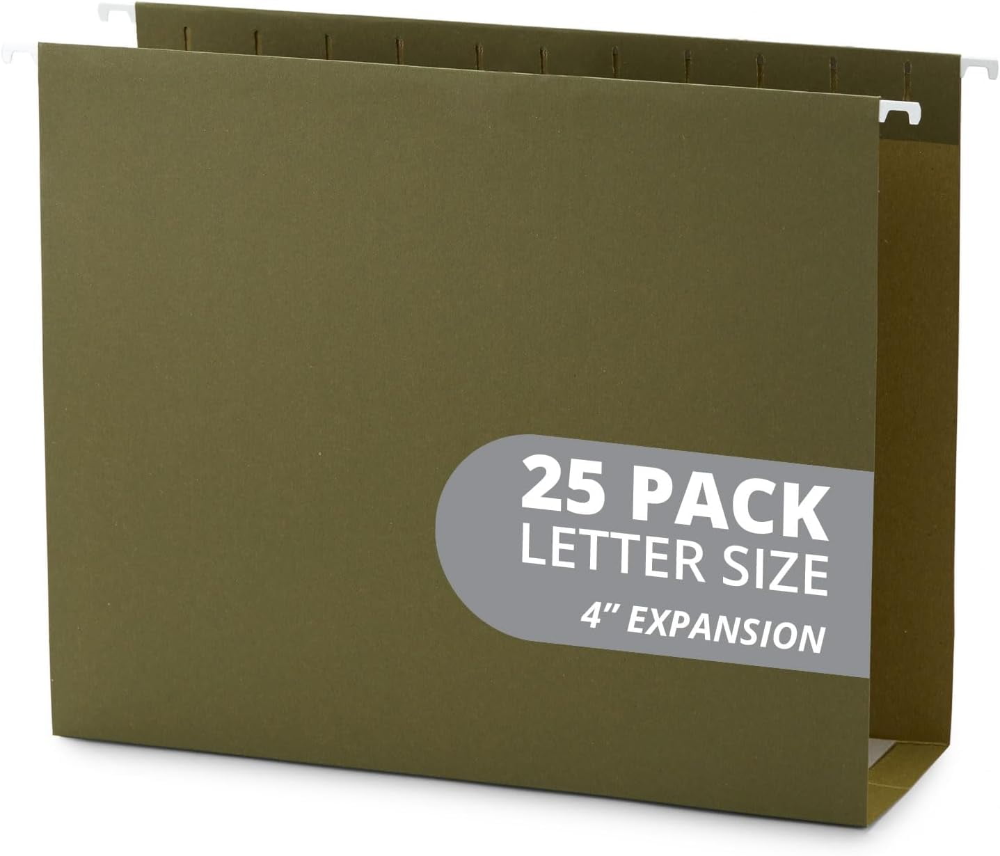 Extra Capacity Hanging File Folders, 25 Reinforced Hang Folders, Heavy ...