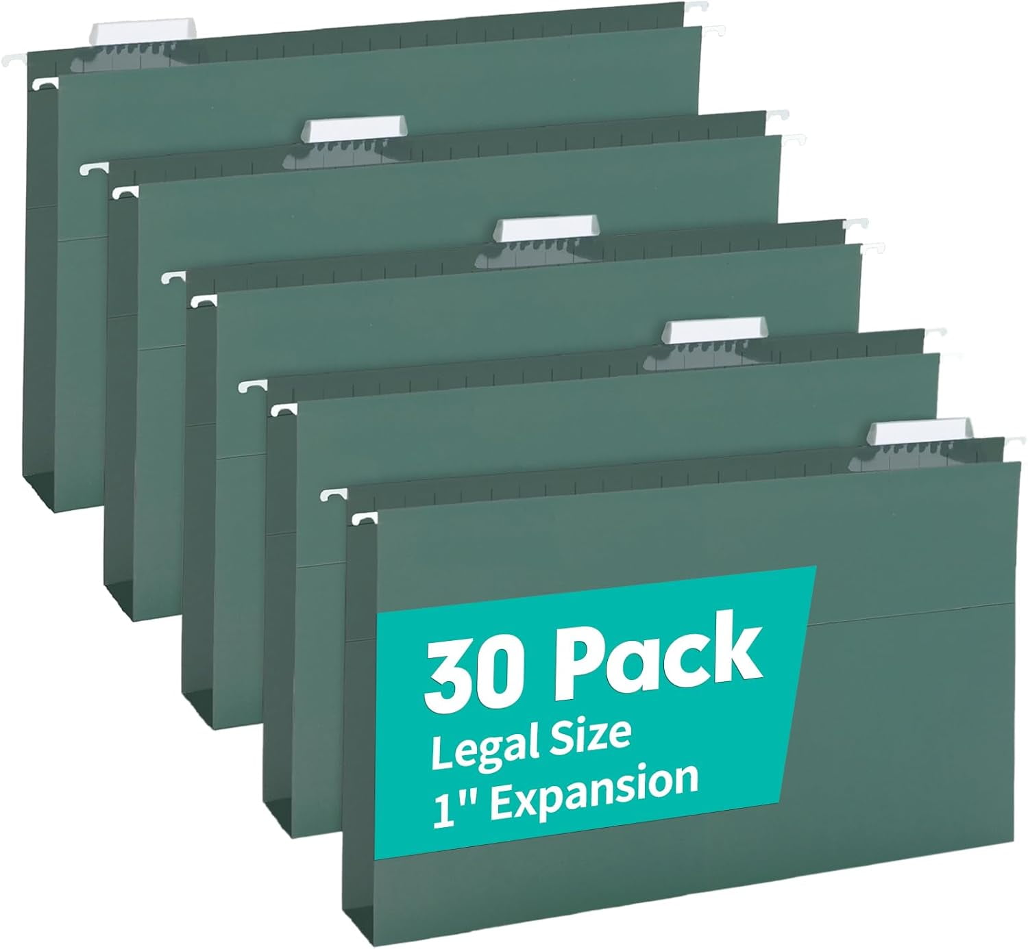 Extra Capacity Hanging File Folders, 30 Pack Reinforced Legal Size ...