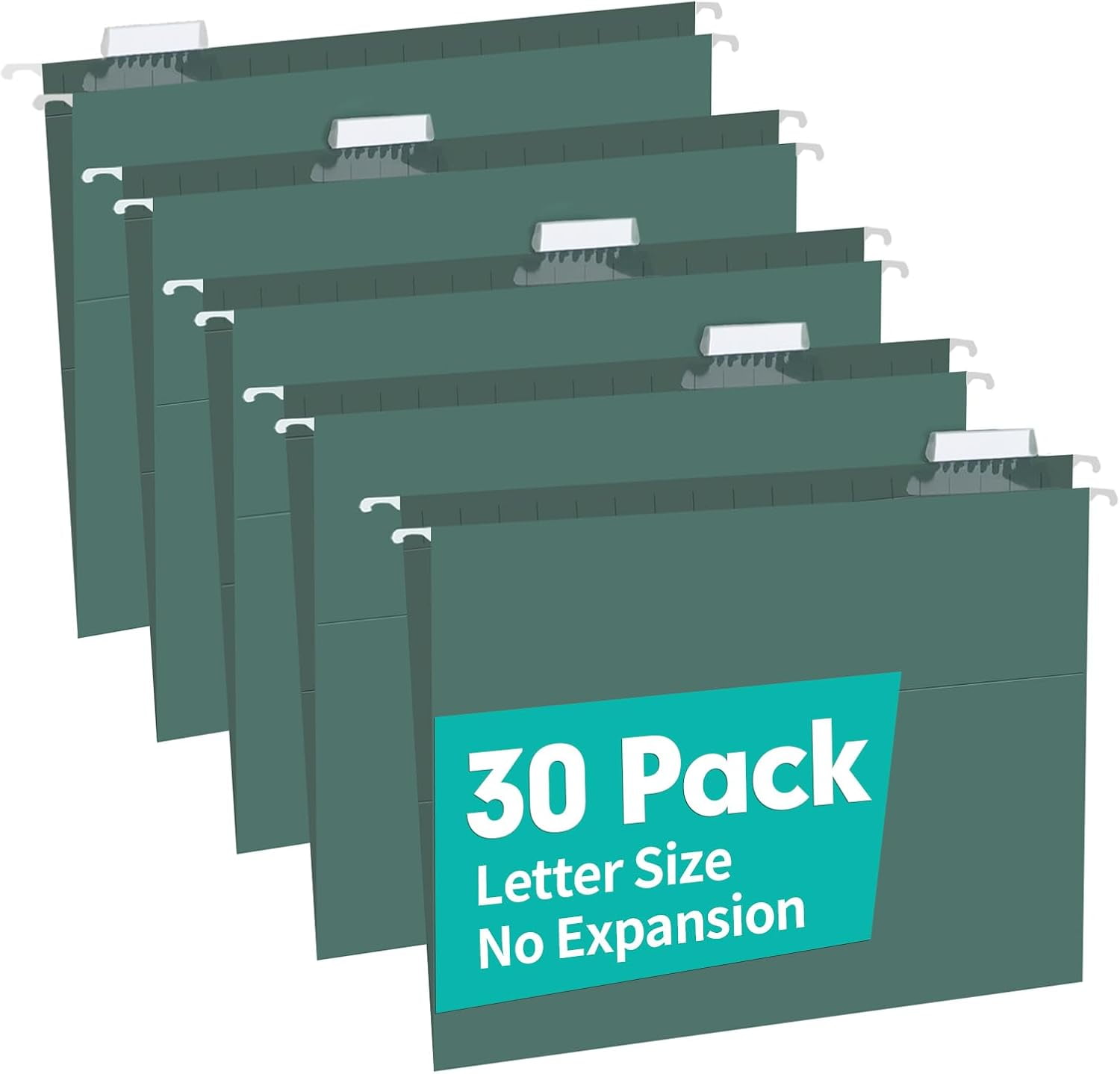 Extra Capacity Hanging File Folders, 30 Pack Reinforced Letter Size ...