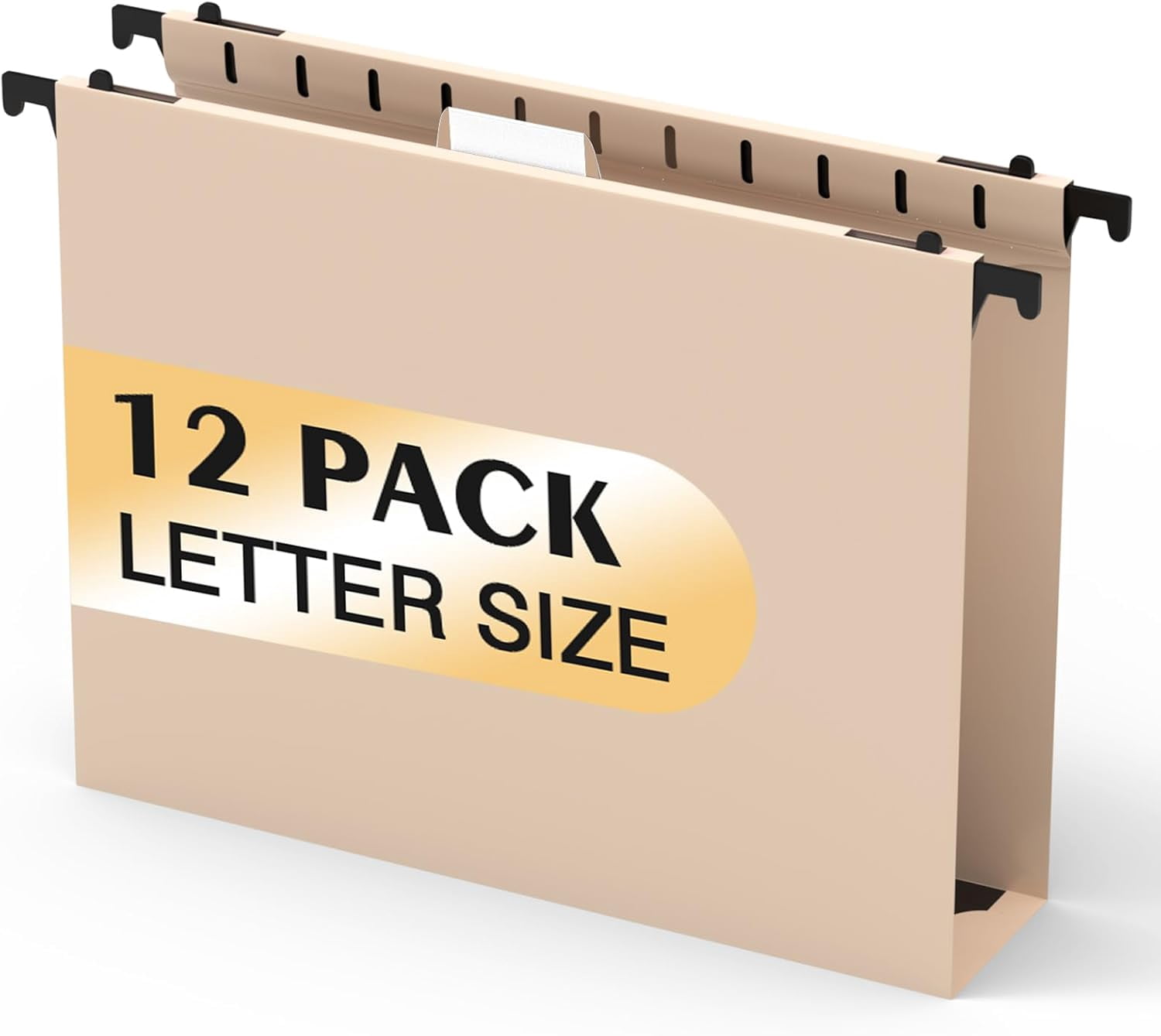 Extra Capacity Plastic Hanging File Folders,12 Pack Reinforced Hang ...