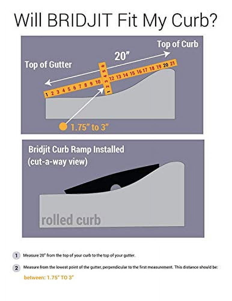 Extra Center Section For BRIDJIT Curb Ramp Set - Walmart.com