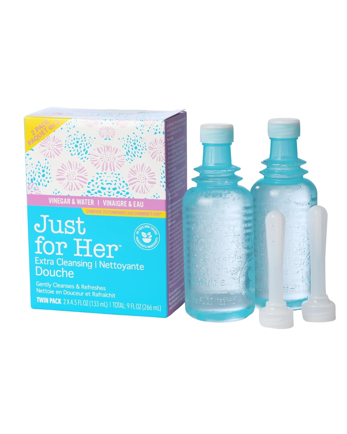 Extra Cleansing Douche 4.5 fl oz Bottle (2-Pack) - Perfect for Vaginal Care & Feminine Wash ...