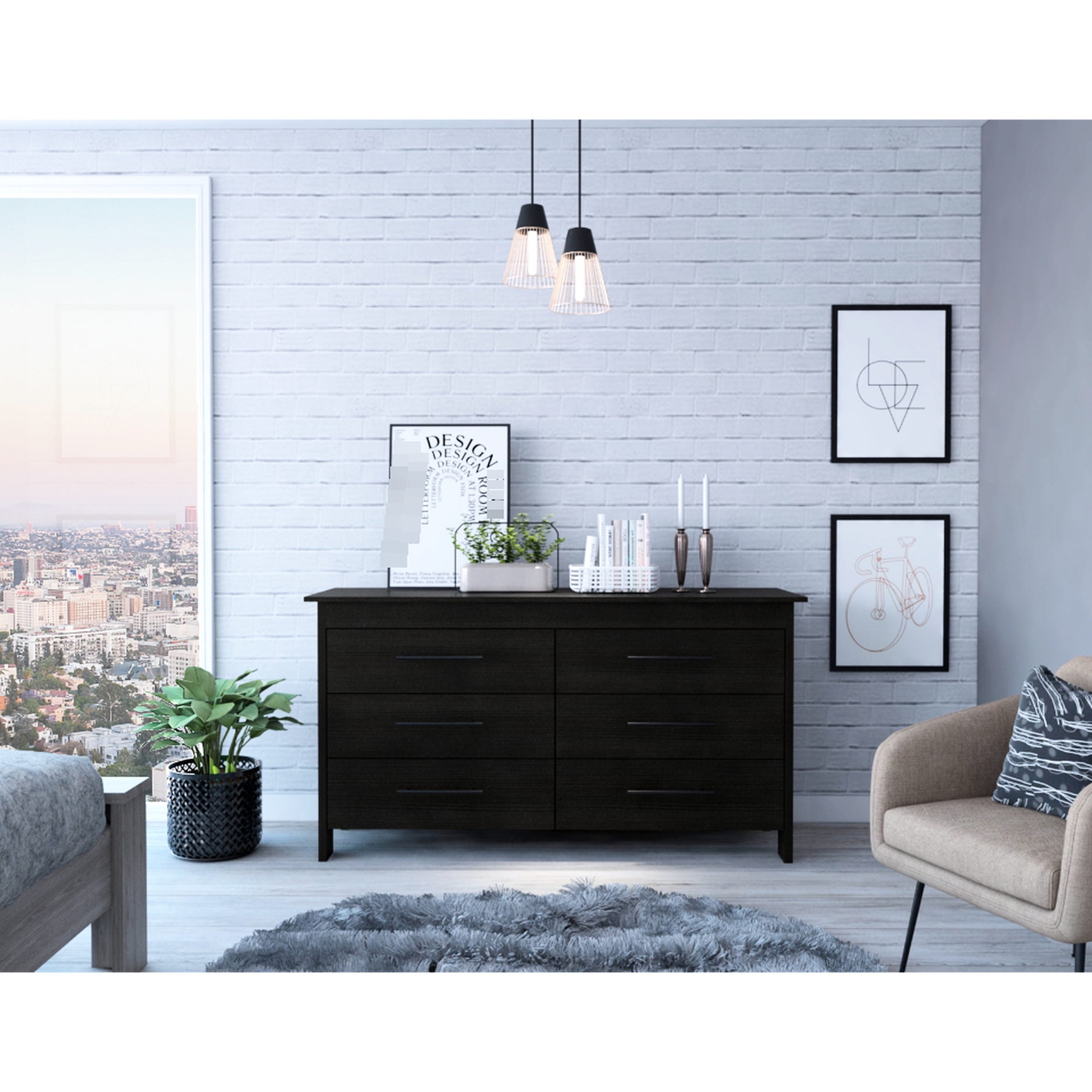 Extra Deep Drawers, Modern Style, Black - Bedroom Storage Upgrade ...