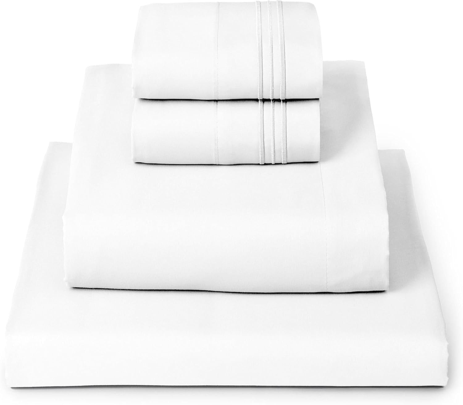 Extra Deep King Sheets - 4 PC Iconic Collection Bedding - Hotel Luxury ...
