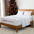 Extra Deep Queen Sheets - 4 PC Iconic Collection Bedding - Hotel Luxury ...