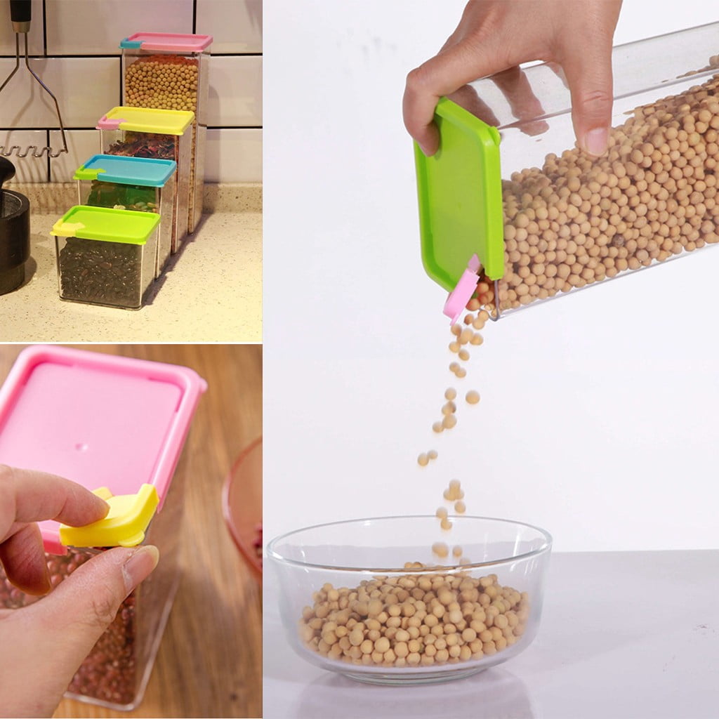 Extra Discount, Transparent Plastic Storage Box, Dry Food Storage ...