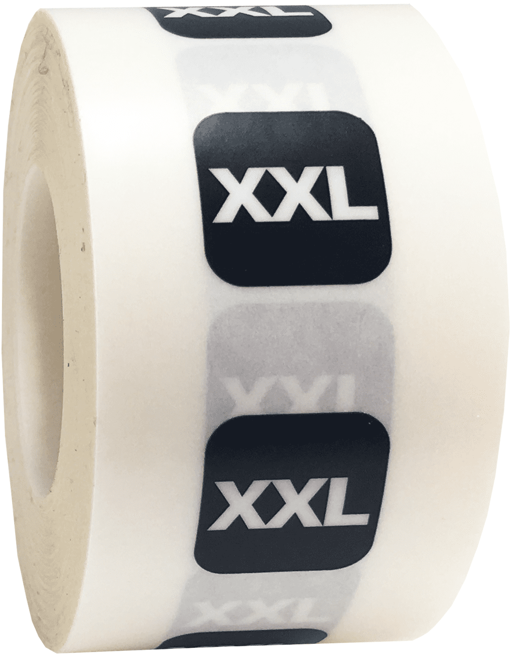 Extra Extra Large XXL Clear With Black Clothing Size Strip Labels For ...