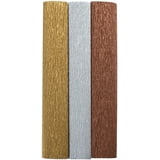 Extra Fine Crepe Paper 3/Pkg-Metallic - Walmart.com