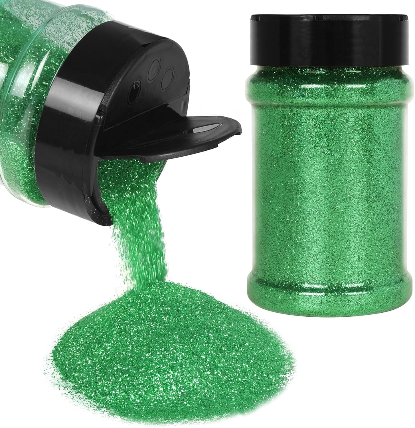Extra Fine Emerald Green Glitter, 1/96" Craft Resin Glitter Powder 5 ...