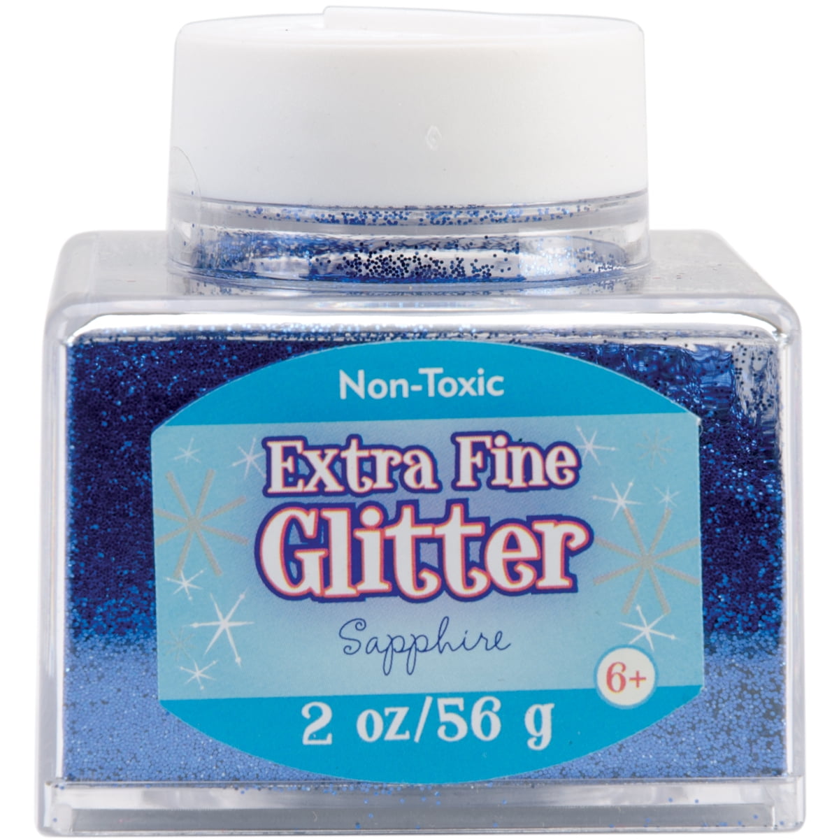 advantus Extra Fine Glitter, 2oz Sapphire, Shaker Bottle, Crafting ...