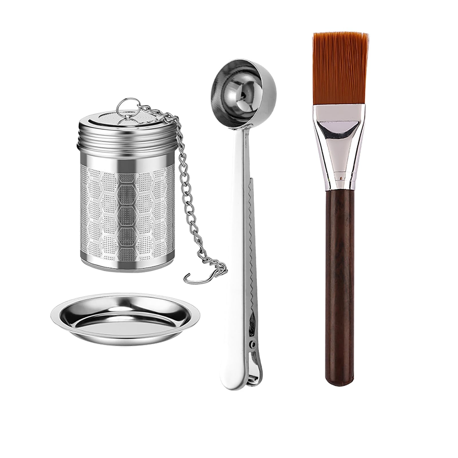 Extra Fine Mesh Tea Strainer Set, Loose Leaf Tea Steeper with Precision ...