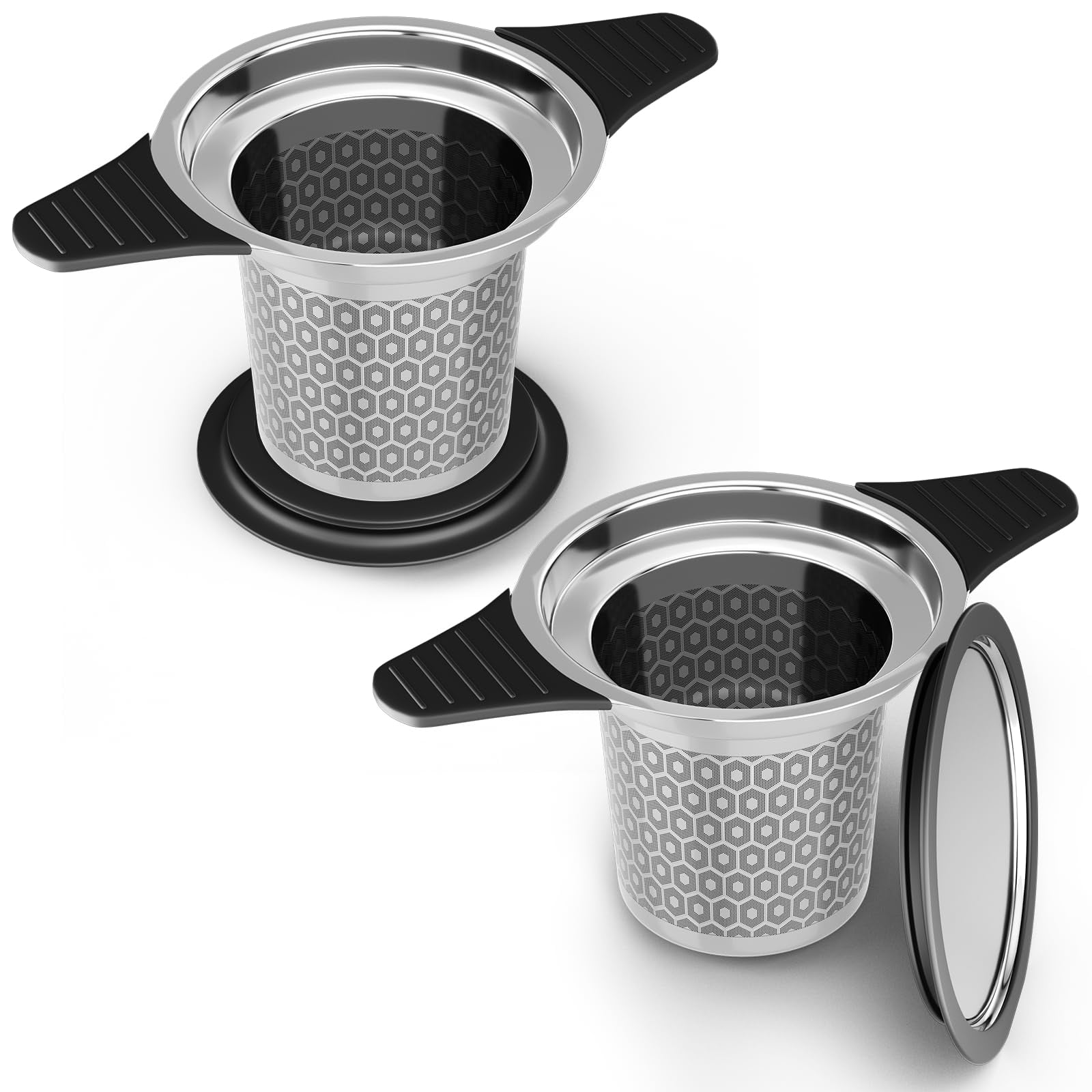 Extra Fine Mesh Tea Strainers & Filters for Loose Tea Single Cup, 304 ...
