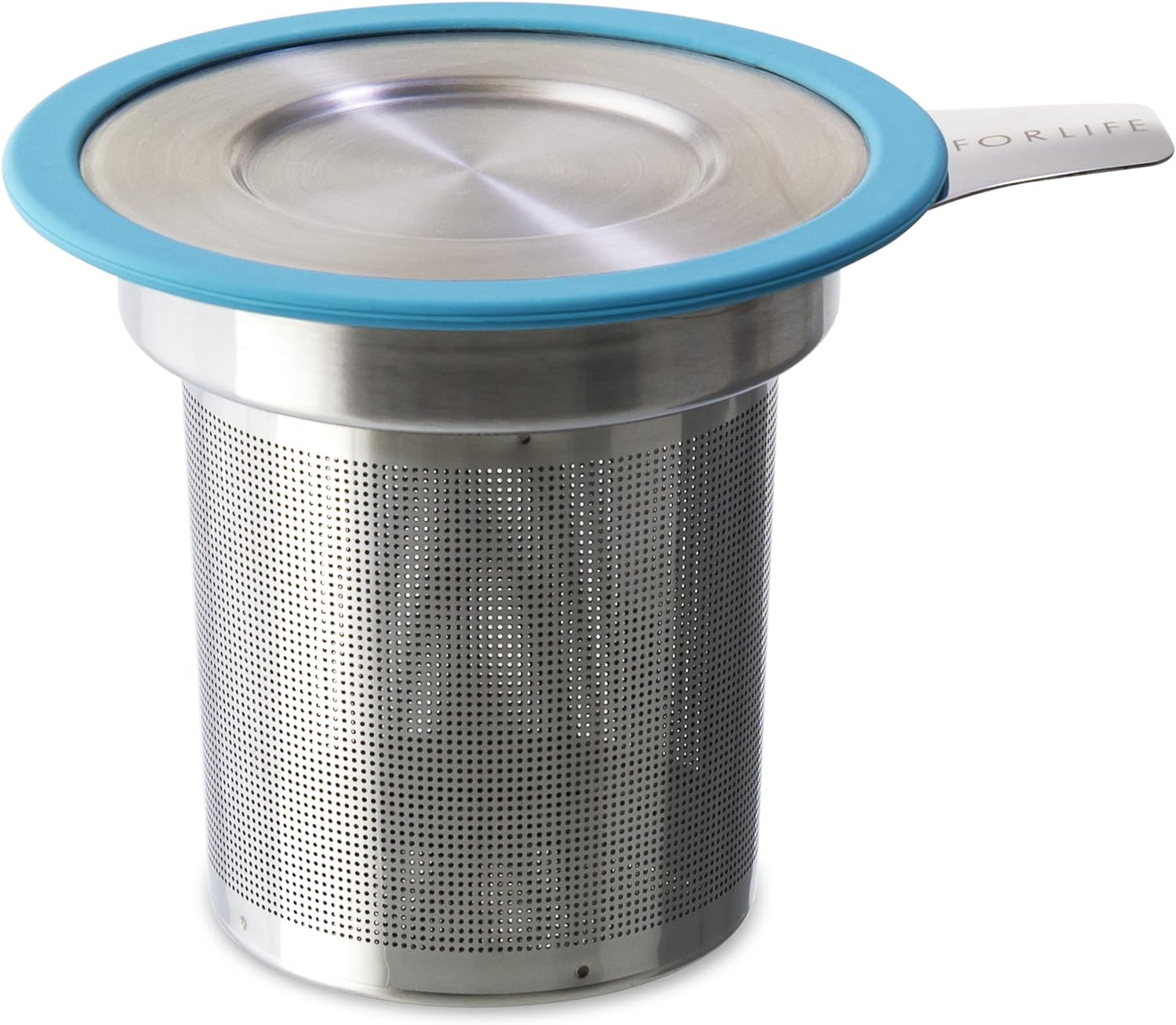 Extra-Fine Tea Infuser With Lid, Turquoise - Walmart.com