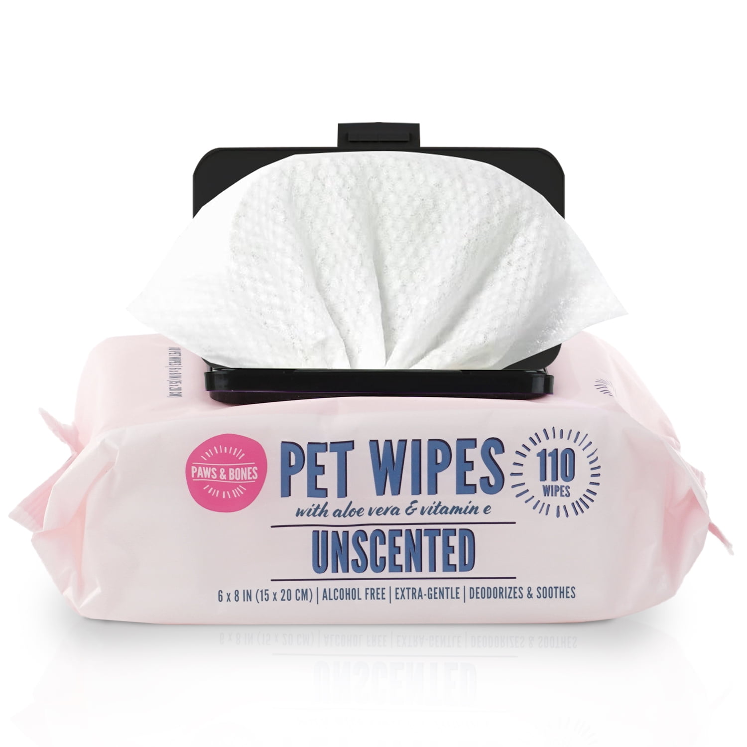 Precious Tails Extra Gentle Dog Paw Cleaner & Pet Cleaning Wipes with ...