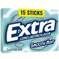 Extra, Chewing Gum, 15 Stick, Smooth Mint, Sugar Free - Walmart.com