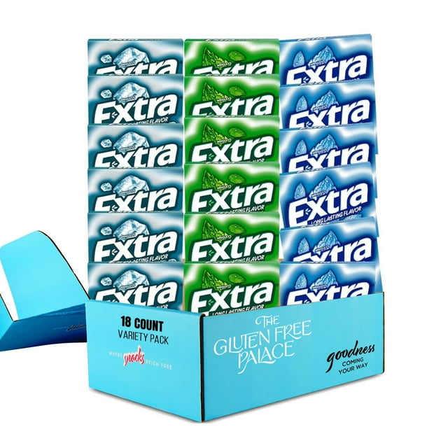 Extra Gum Variety Pack – 18 Packs With 15 Gum Sticks Each – Polar Ice ...