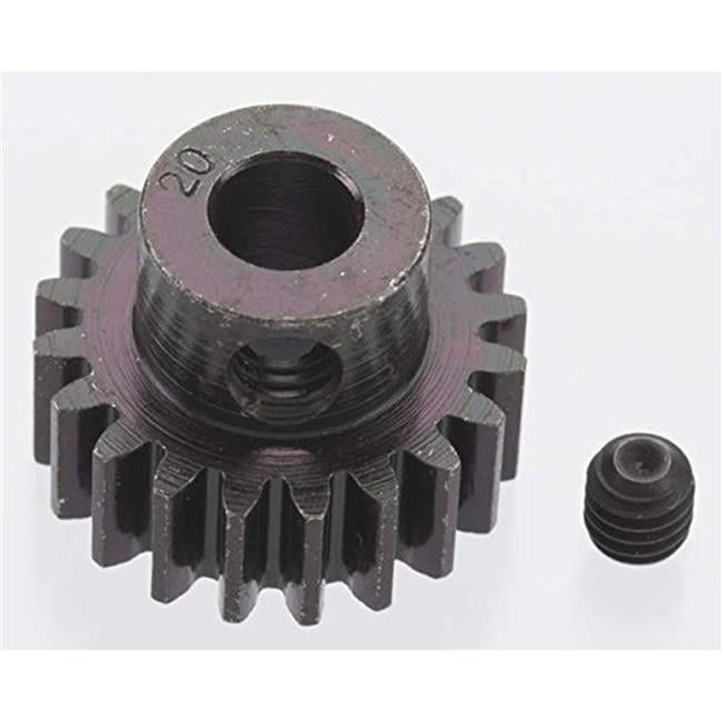 Extra Hard 20 Tooth Blackened Steel 32 Pitch Pinion - 5 mm - Walmart.com