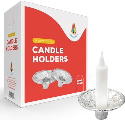 Extra Heavy Disposable Candle Holders, 1200 Pack - Disposable Candle ...