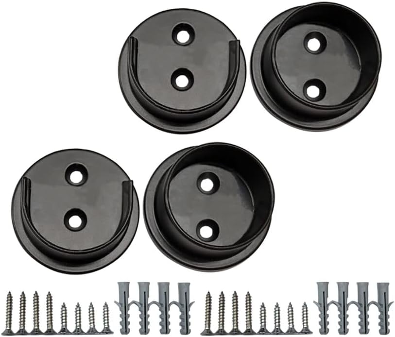 Extra Heavy Duty Premium Solid Brass Closet Pole Socket Set, 1-1/2 Inch ...