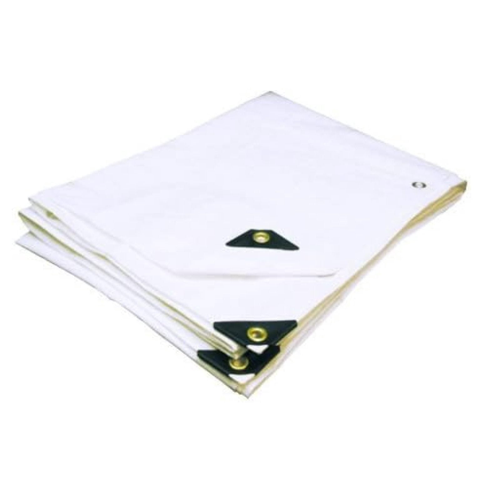 Extra Heavy Duty White Tarp, 14'X30', 6 oz 12 mil, UV Treated, Tear ...