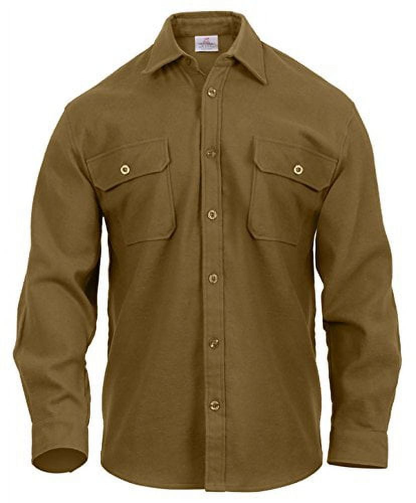 Extra Heavyweight Brawny Flannel Shirt, Solid Colors - Walmart.com
