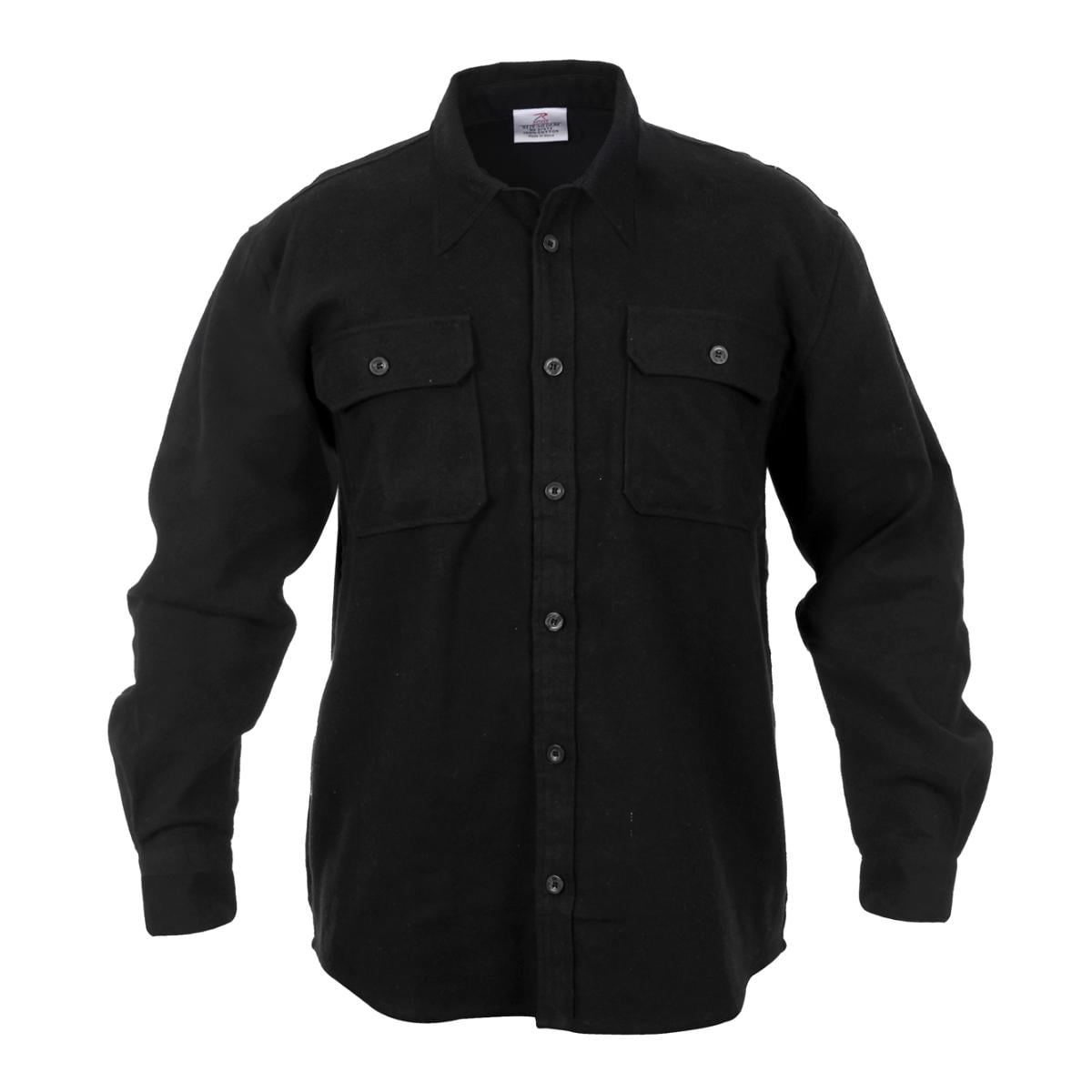 Extra Heavyweight Brawny Flannel Shirt, Solid Colors - Walmart.com