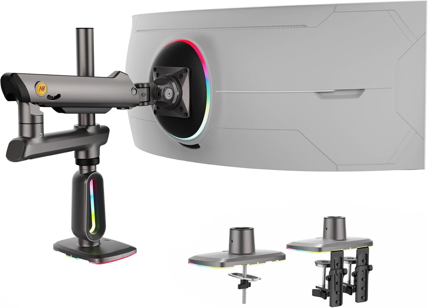 Extra Height Gaming Arm for 32 to 60 Screen, Load up to 20 kg, VESA 75/ ...