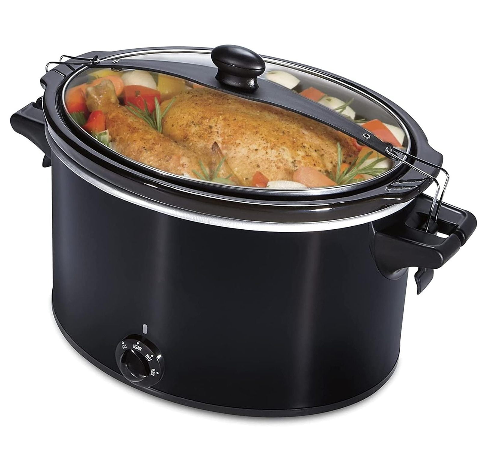 Extra Large 10-Quart Slow Cooker - Stay or Go Portable With Lid Lock ...