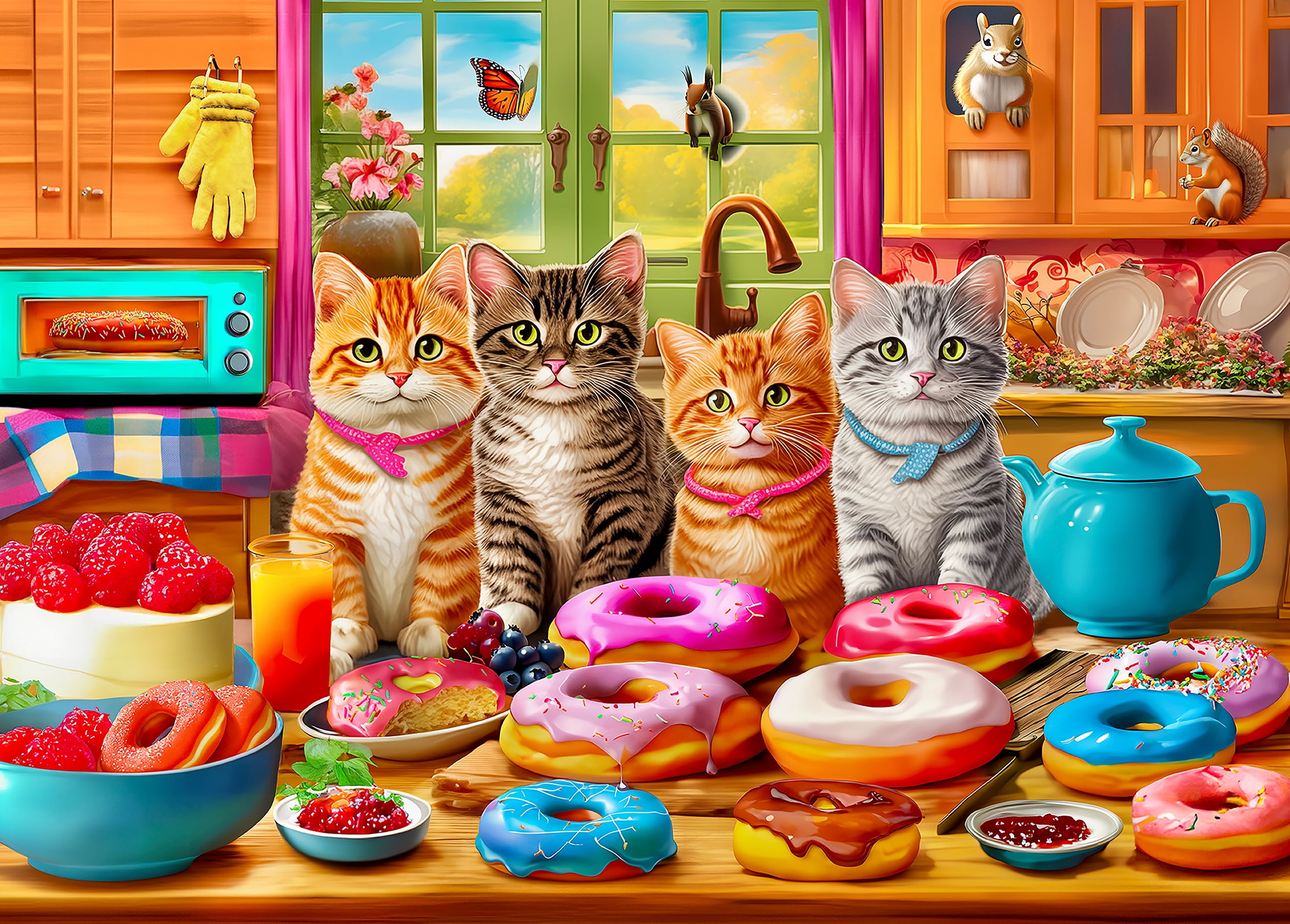 Extra Large 100 Piece Jigsaw Puzzles for Adults - Large Piece Puzzles ...