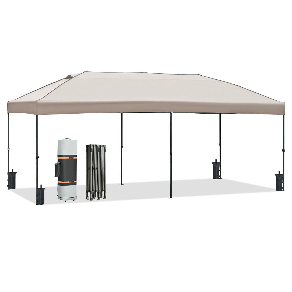 Extra Large 10x20ft Pop Up Tent - 90-Second Setup with Zippered Mesh ...