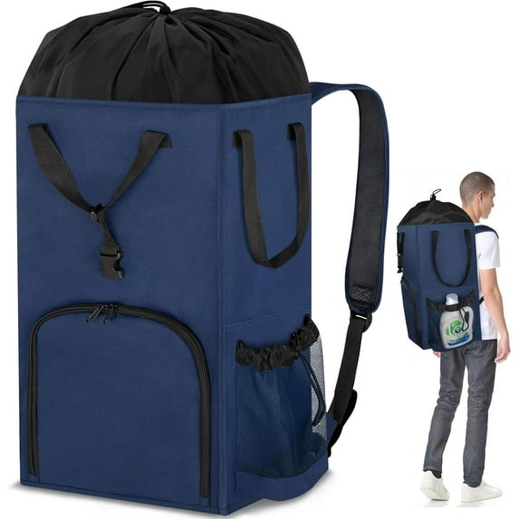 Extra Large 110L Heavy Duty Laundry Bag Backpack with Shoulder Straps ...