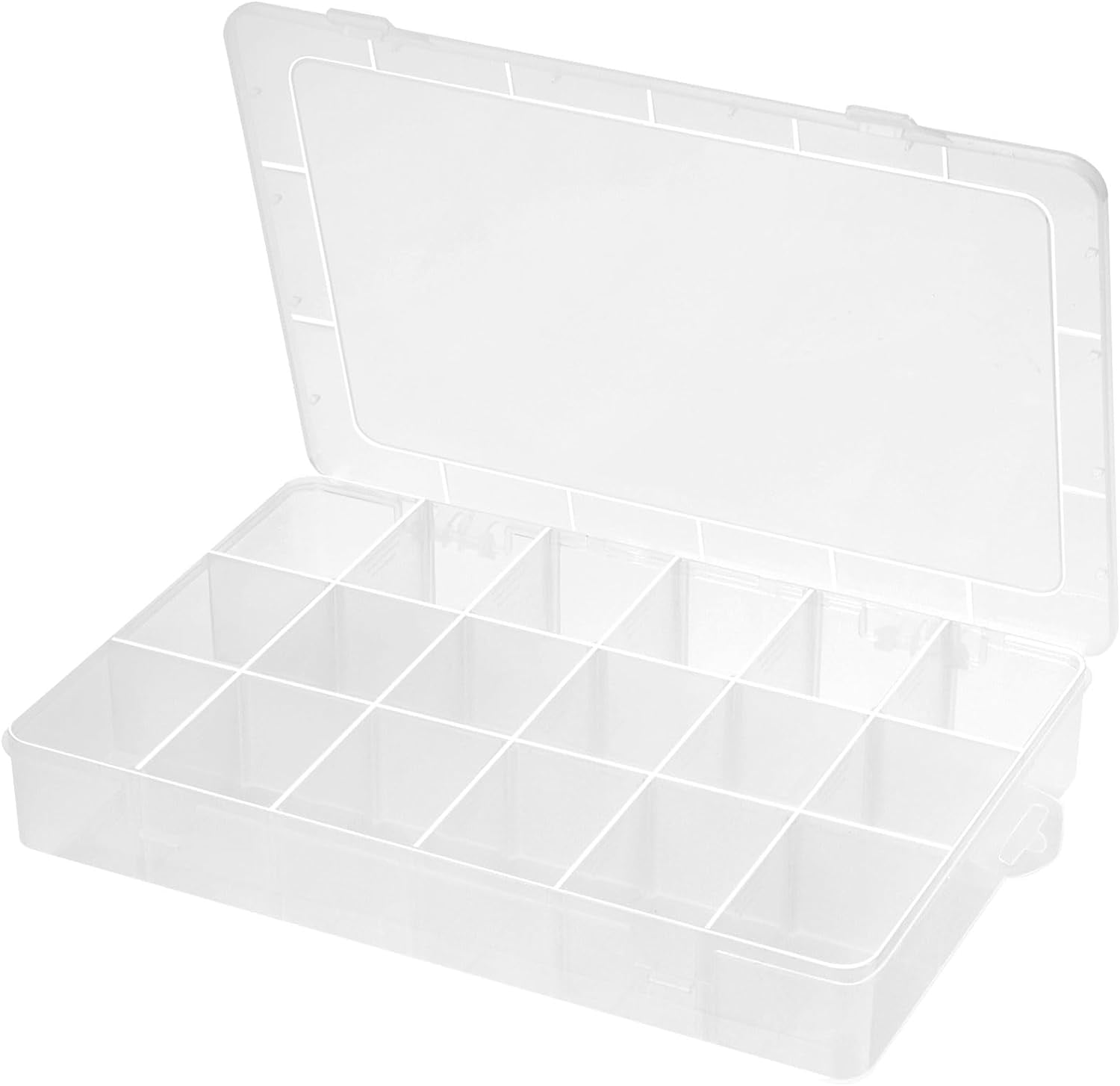 Extra Large 18 Grids Bead Storage Container Tackle Box, Plastic Craft ...