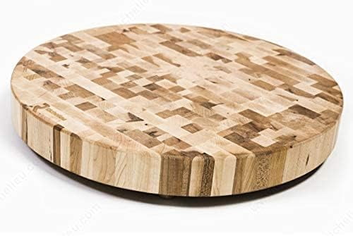 Extra Large 18 x 2 Inches Canadian Maple Round End Grain Chopping ...