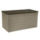 Extra Large 180 Gallon Deck Box, Tan with Dark Brown Lid - Walmart.com