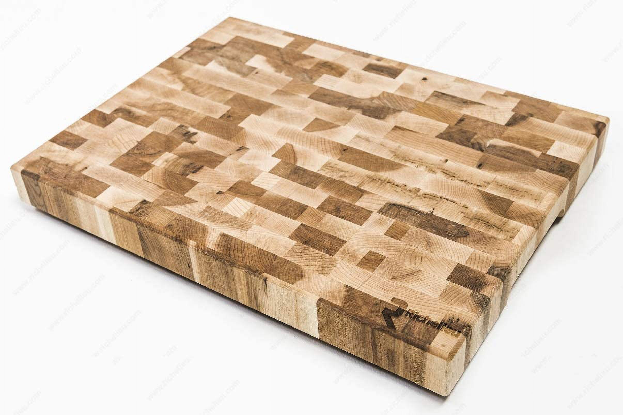 Extra Large 19 5/8" x 15 3/4" Canadian Maple Round End Grain Chopping ...