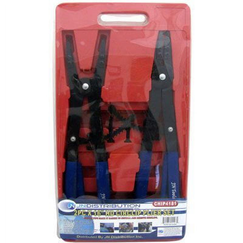 Extra Large 2 Piece 16" Circlip Retainer Ring Plier Set 2 Snap Ring ...