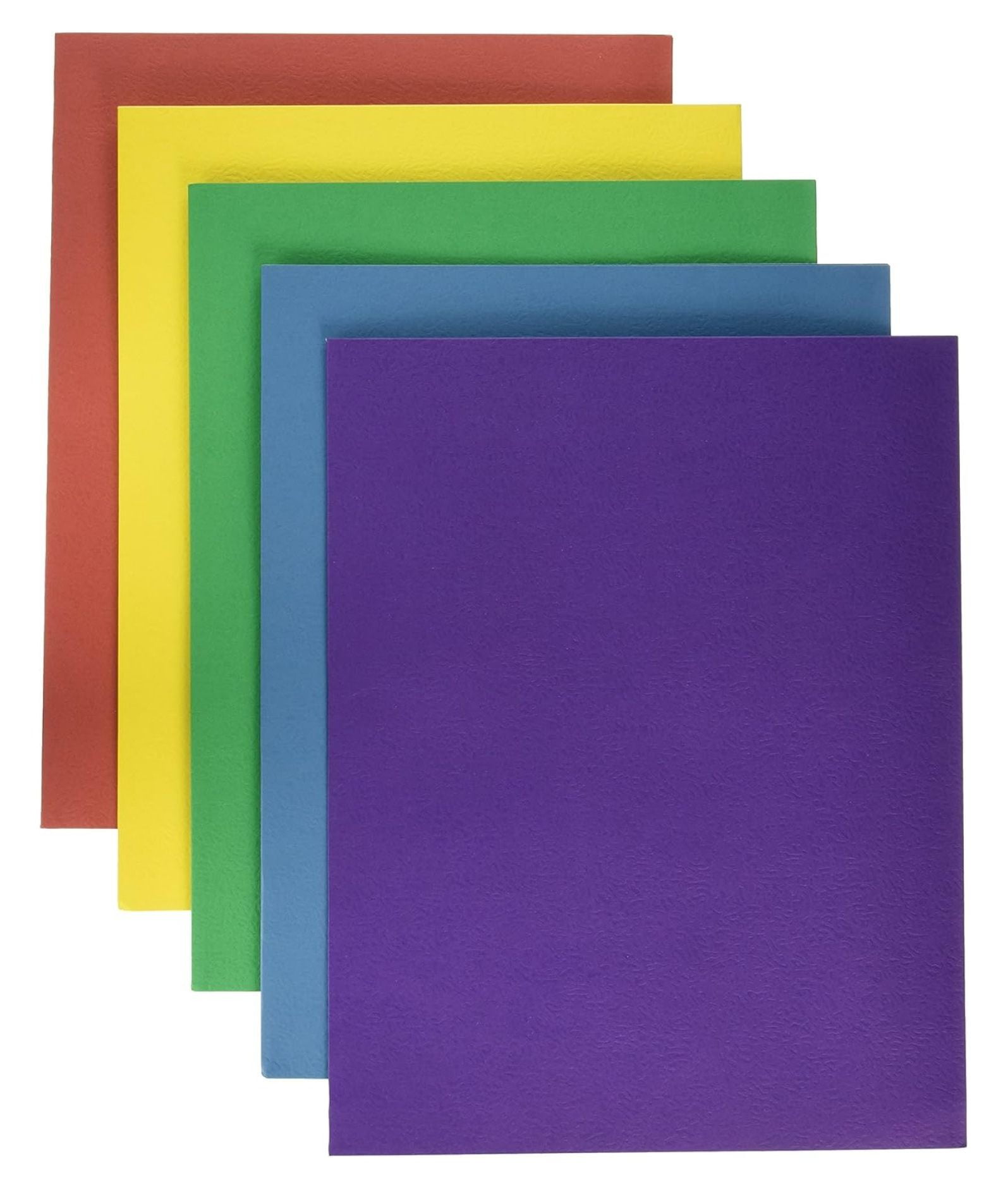 Extra Large 2-Pocket Folders, 9 x 12 Inches, Assorted Colors, Pack of ...