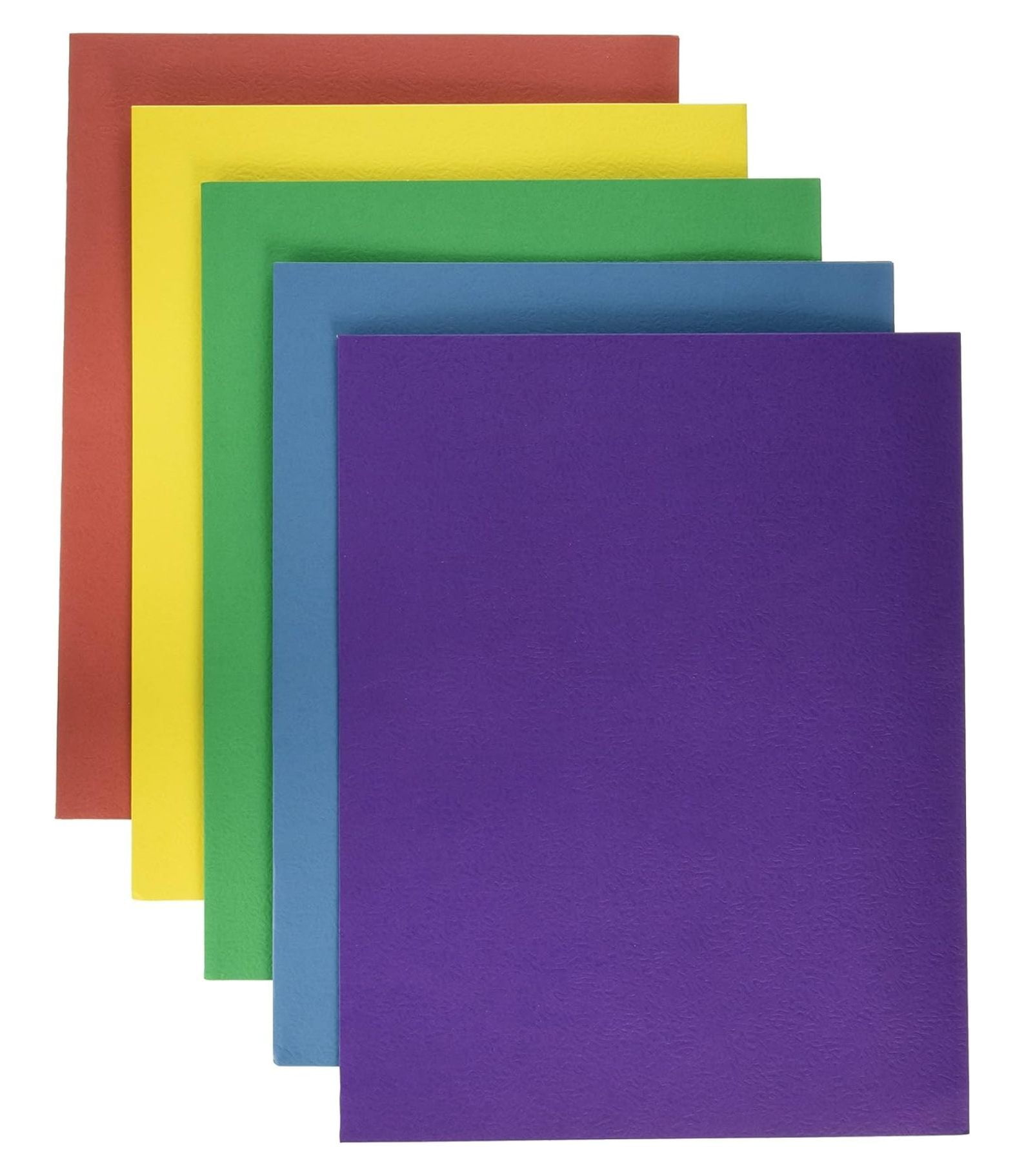 Extra Large 2-Pocket Folders, 9 x 12 Inches, Assorted Colors, Pack of ...