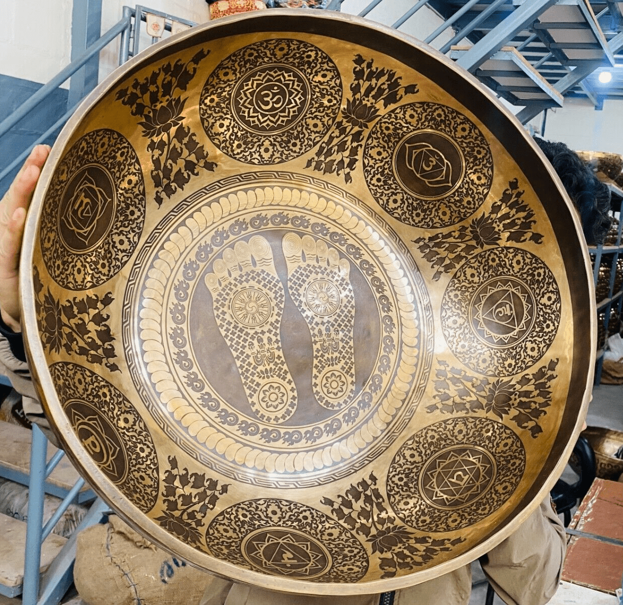 Extra Large 21 Inch Diameter Tibetan Standing Bowl - Bowls... - Walmart.com