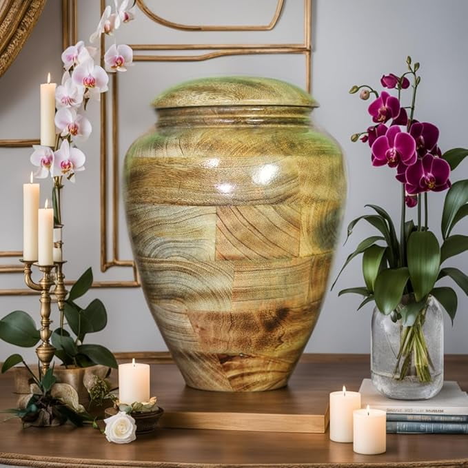 Extra Large 280 lbs - Wooden Urn Box - Decorative Urns - Burial Urns ...