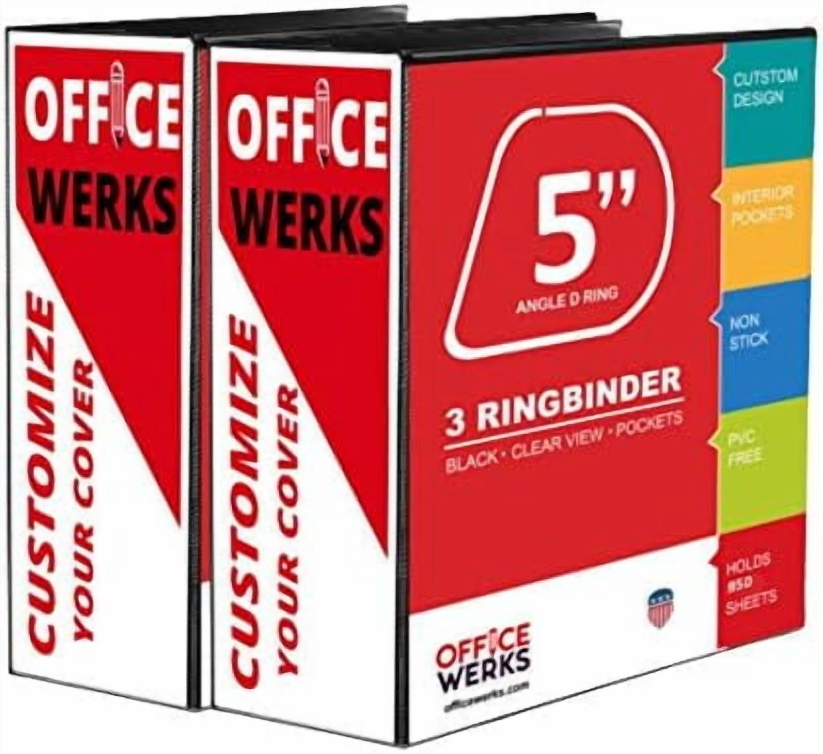 Extra-Large 3-Ring Binder | Heavy-Duty 5-Inch D-Ring Office Organizer ...