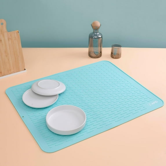 Extra Large 30” x 24” Silicone Dish Drying Mat for Dish Drying Rack ...